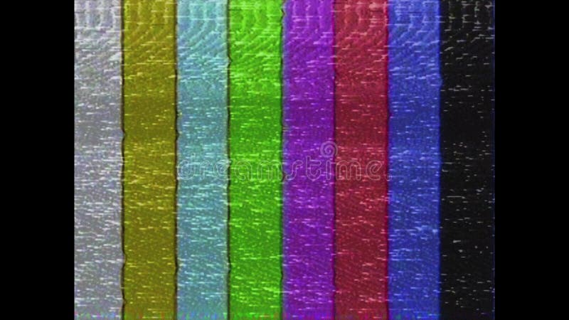 VHS Effect. SMPTE Color Stripe Technical Problems. Color Bars Data ...