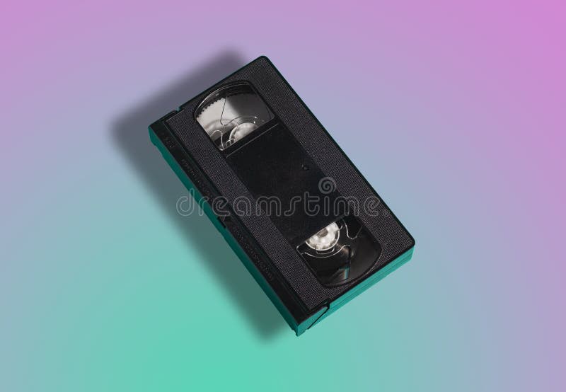 VHS Format Plastic Videotape Cassette, Analog Retro Technology Magnetic ...