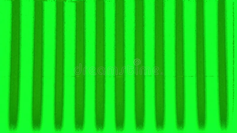 VHS Glitch Overlay on Green Screen - Vertical Striped Retro Distortion ...