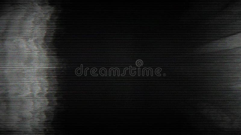 VHS Glitches Imitation, Static Noise Interference, Abstract Bg. Stock ...