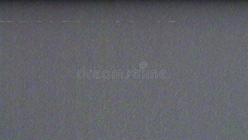 VHS. Gray Background of the CRT Screen. Effect Interruption of TV ...