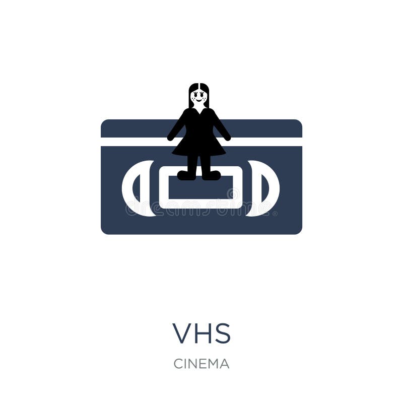 Vhs Icon. Trendy Flat Vector Vhs Icon on White Background from C Stock ...