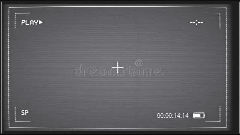 VHS Interface for Overlay and Transition Stock Video - Video of grain ...