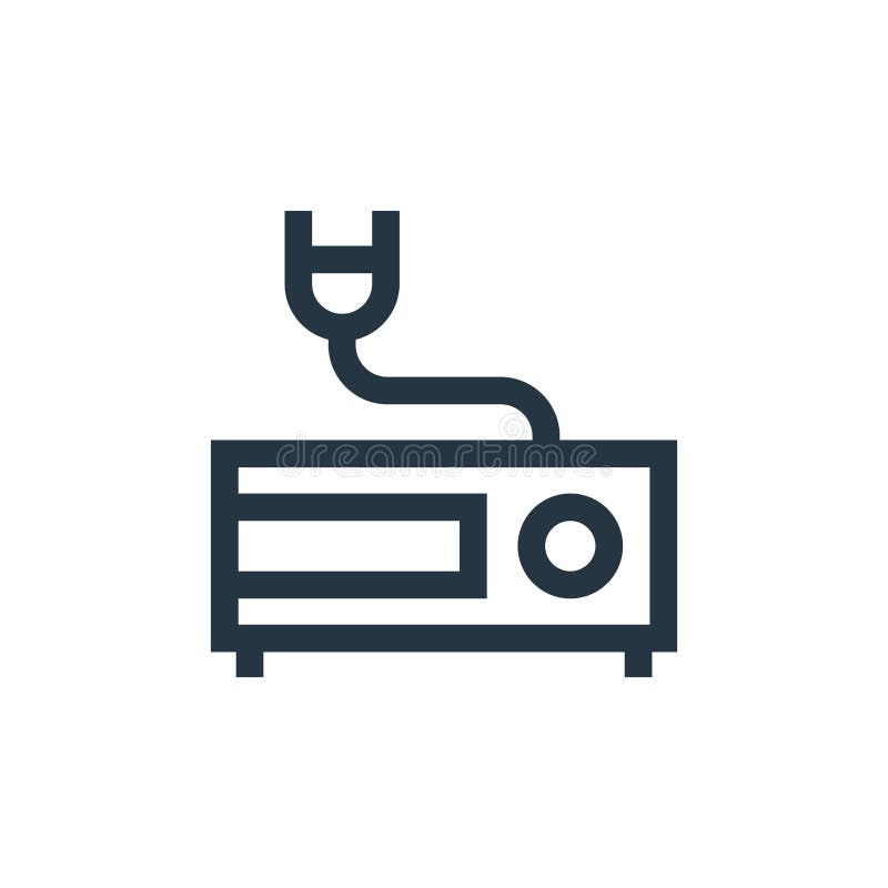 Vhs Player Vector Icon. Vhs Player Editable Stroke. Vhs Player Linear ...