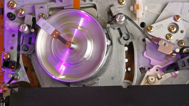 VHS Recorder Tape Transport Mechanism Stock Footage - Video of ...