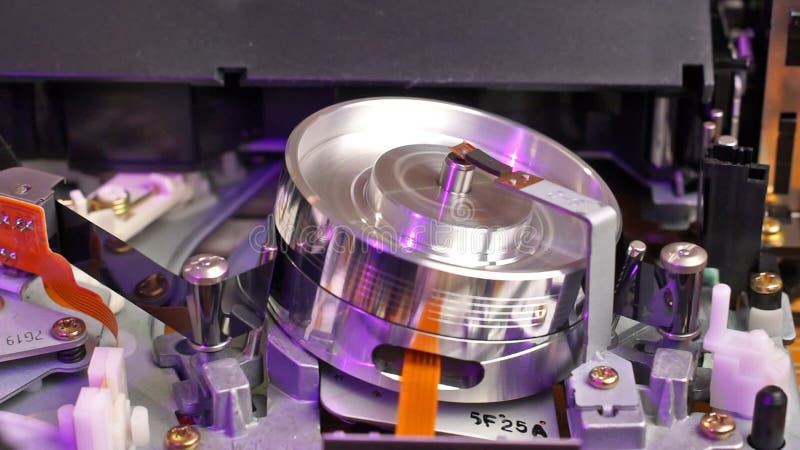 VHS Recorder Tape Transport Mechanism Stock Footage - Video of ...