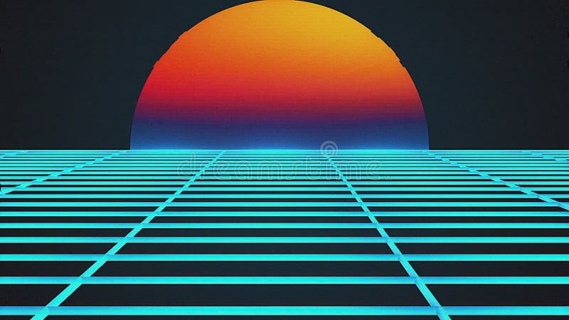 VHS retro neon background stock illustration. Illustration of texture ...