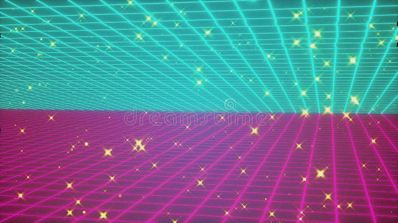 VHS retro neon background stock illustration. Illustration of digital ...