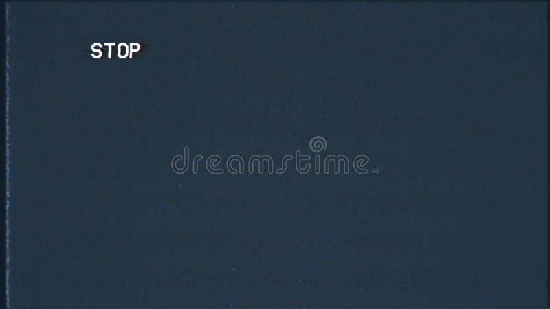 VHS stop stock photo. Image of distorted, display, defected - 203619934