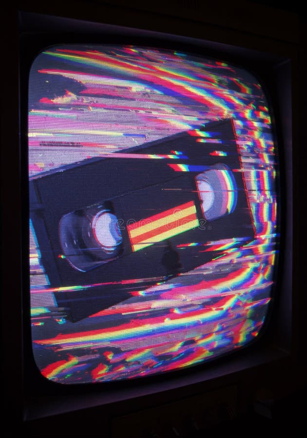 VHS Glitch Effect, Ai Generated Stock Photo - Image of flickers, static ...