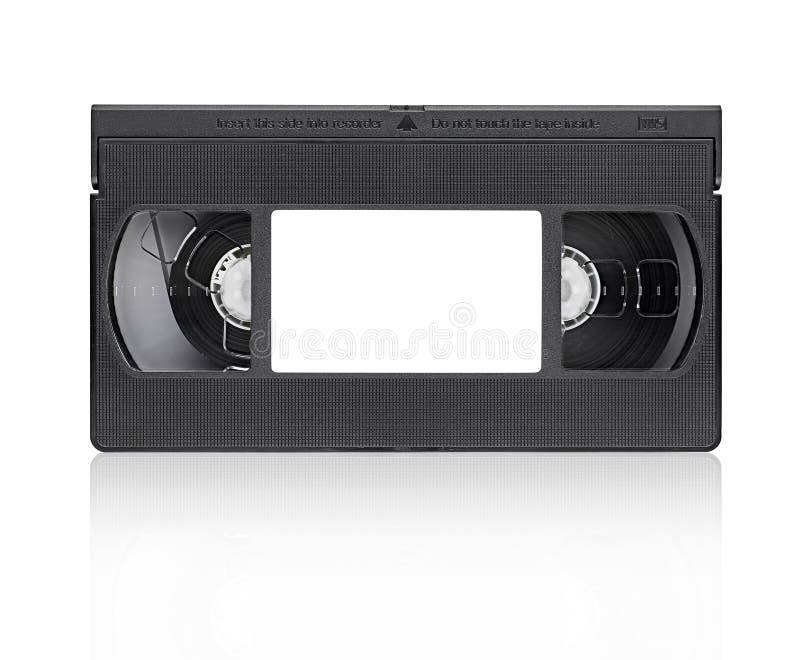 Old VHS Video Tape with Copy Space Isolated on White Background Stock ...