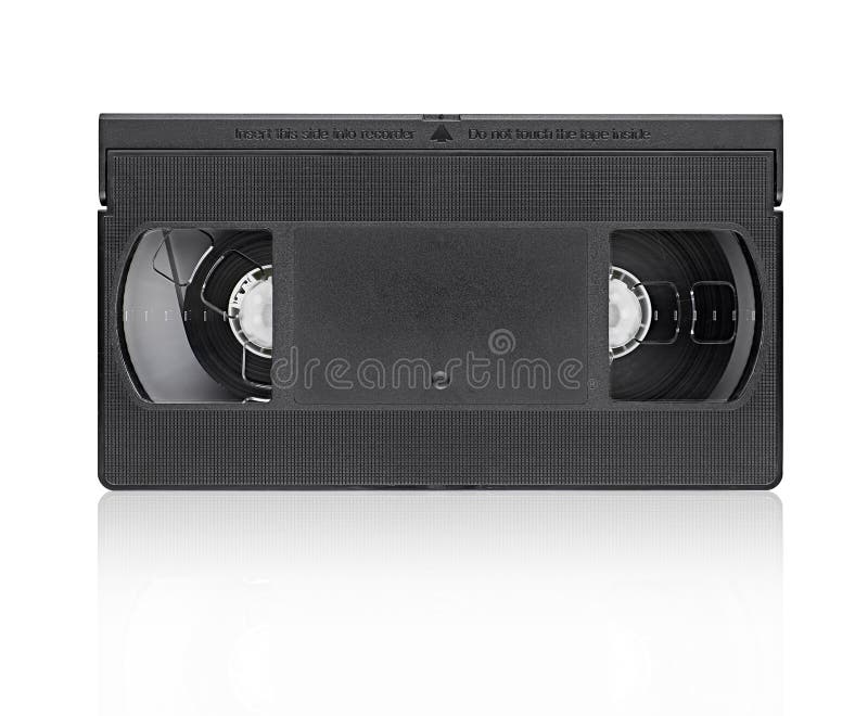 VHS Tape. Old VHS Video Tape with Copy Space Isolated on White ...
