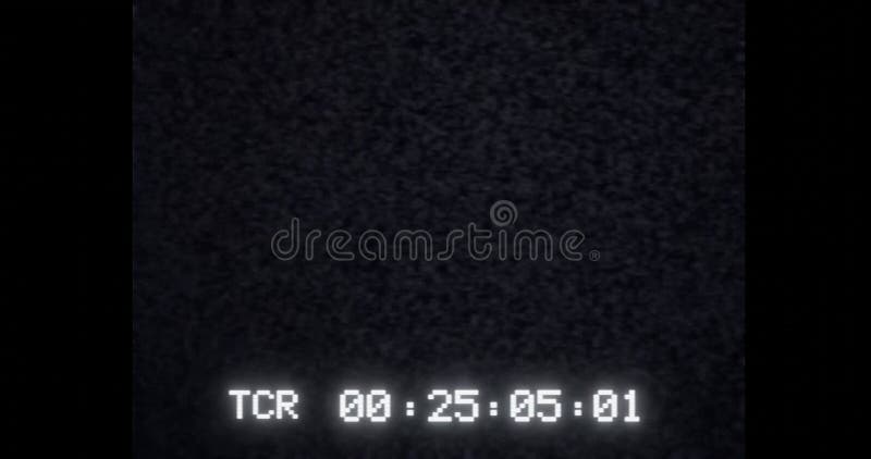 VHS Video Player Screen for Vintage Effect for Crt Tv Stock Video ...