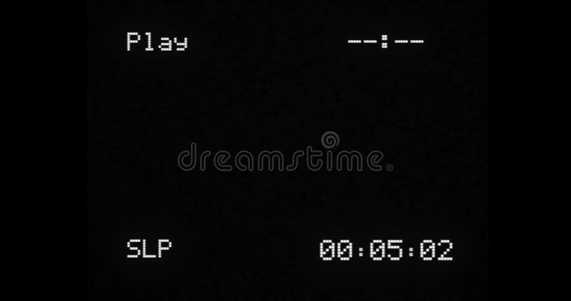 VHS Video Player Screen for Vintage Effect for Crt Tv Stock Video ...