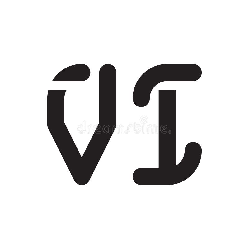 Vi Initial Letter Vector Logo Icon Stock Vector - Illustration of ...