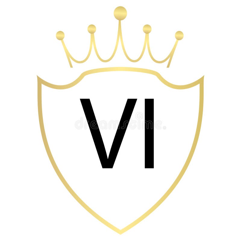 VI Letter Logo Design with Simple Style Stock Vector - Illustration of ...