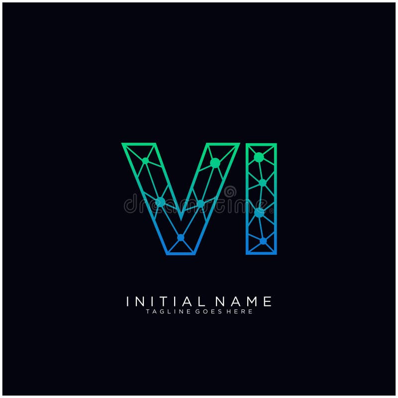 VI Letter Logo Icon Design Template Elements Stock Vector ...