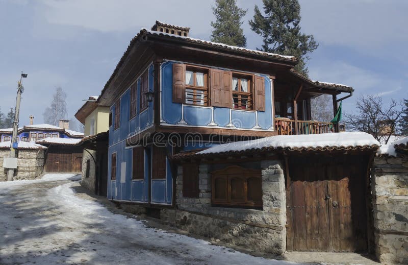 Via Antica Con Le Case Antiche Di Bellezza Fotografia Stock - Immagine ...