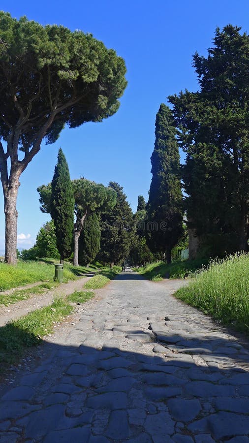 Via Appia Antica in Rome stock photo. Image of roma, stones - 54030506