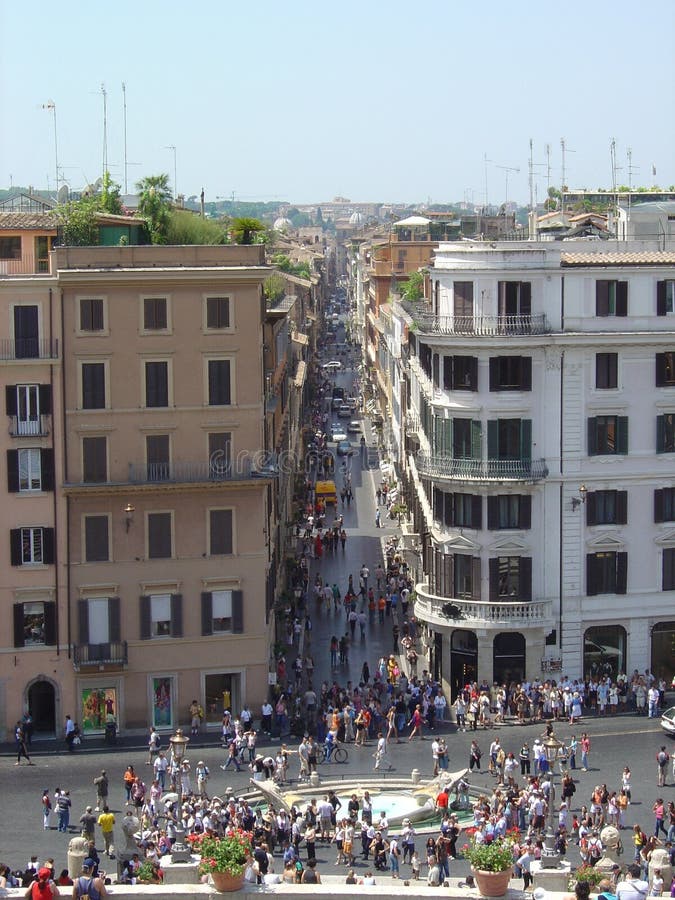 Via Condotti in Rome editorial stock photo. Image of shopping - 24414478