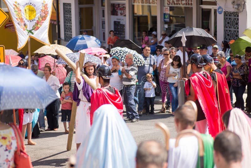 Via Crucis Celebration editorial image. Image of religion - 69809705