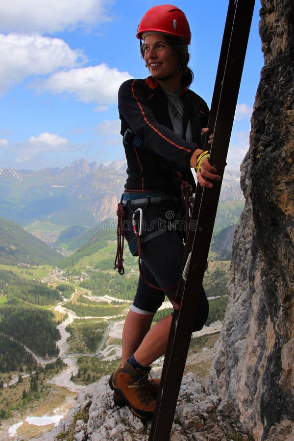 Via ferrata climbing stock image. Image of activity, climb - 14771211