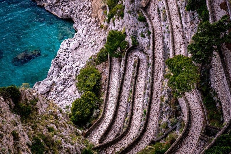 Via Krupp at Capri Island stock image. Image of island - 11230469