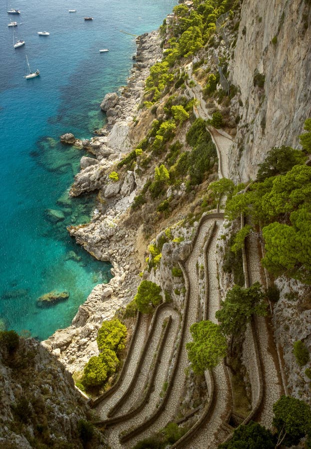 Via Krupp Capri Island stock image. Image of island, capri - 1662469