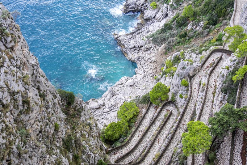 Via Krupp at Capri Island stock image. Image of island - 11230469