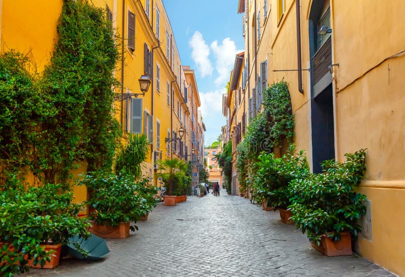 Via Margutta, Rome stock image. Image of roman, house - 296198811