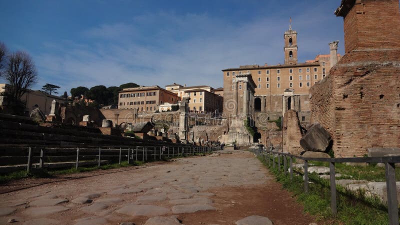 Via Sacra, Roma stock photo. Image of italy, roma, romano - 86755176