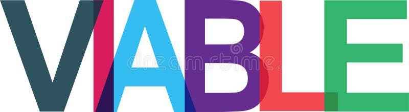Viable word on white stock illustration. Illustration of effective ...