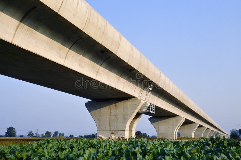 Viaduct in concrete stock image. Image of roadway, bridge - 69317161
