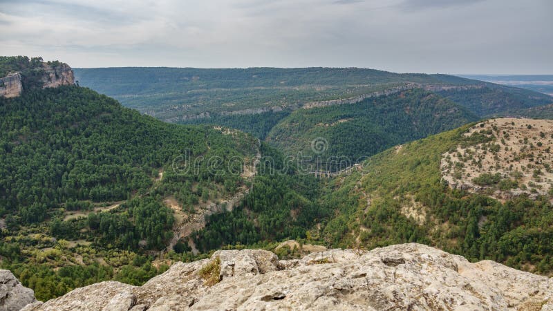 Viaduct in the Deep Valley, Autumn Stock Photo - Image of viaduct ...