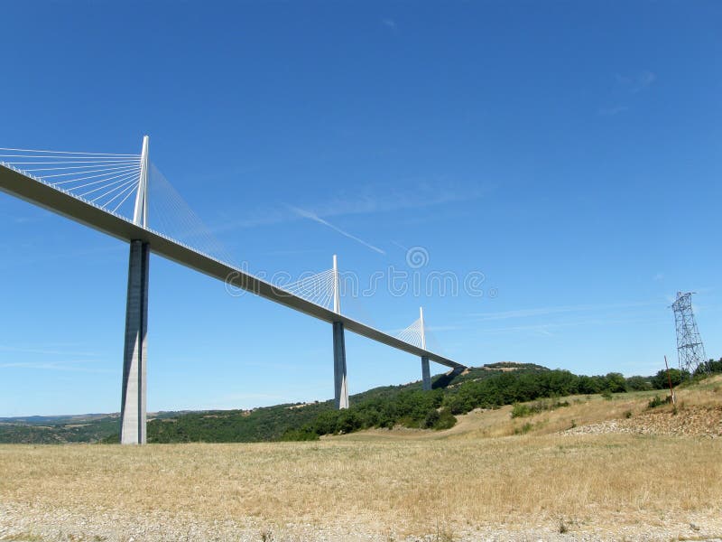 Viaduct Millau - france editorial stock photo. Image of pilaster - 12008768