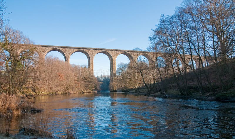 Viaduct over river stock image. Image of river, reeds - 7783841