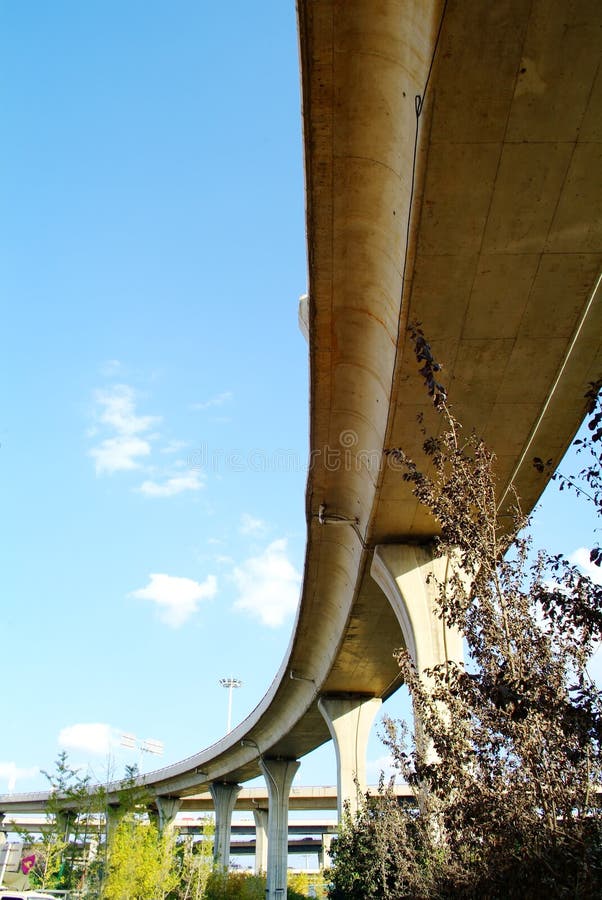 Viaduct overpass stock photo. Image of curve, road, pole - 64286570