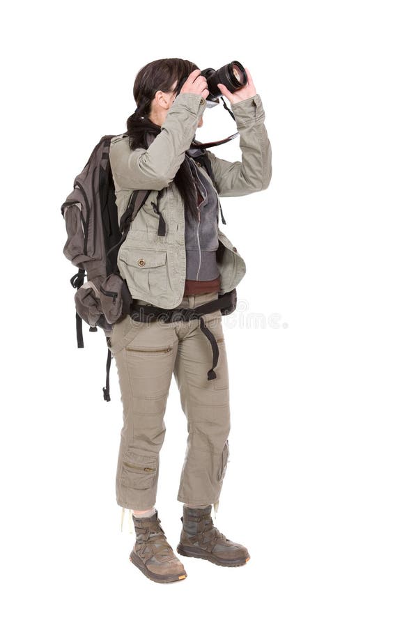 Viaggiatore/trice immagine stock. Immagine di staccare - 9273641