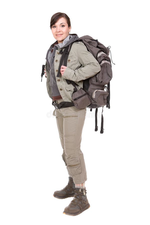 Viaggiatore/trice immagine stock. Immagine di staccare - 9273641