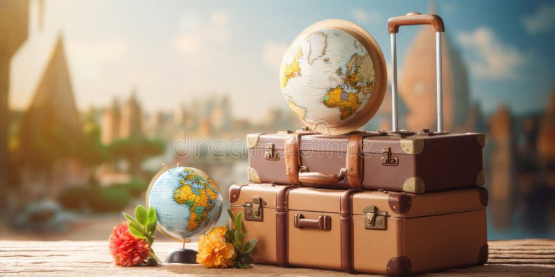 Viajar El Concepto Del Mundo Stock de ilustración - Ilustración de ...