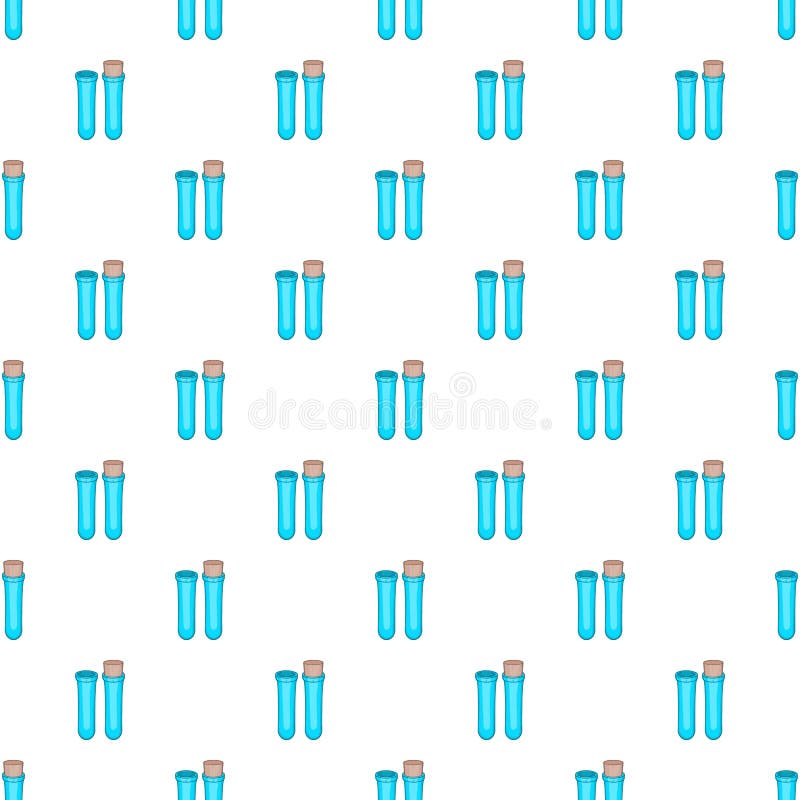 Vial for Blood Collection Pattern, Cartoon Style Stock Vector ...