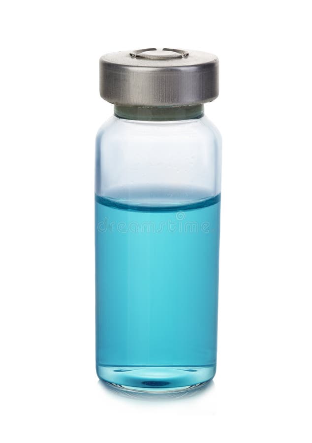 Blue Solution in Glass Beaker Stock Image - Image of pharmaceutical ...