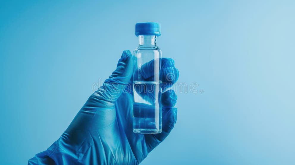 The Vial of Clear Liquid.AI Generated Image Stock Photo - Image of ...