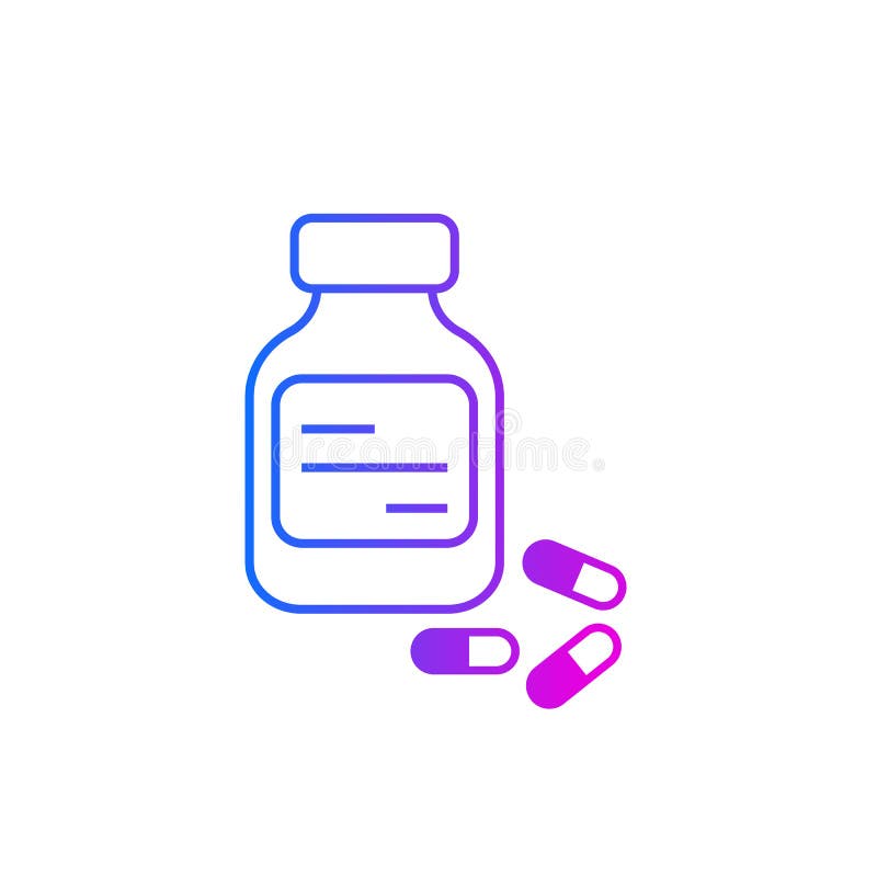 Dose of the Drug, Syringe and Vial Stock Vector - Illustration of atoms ...