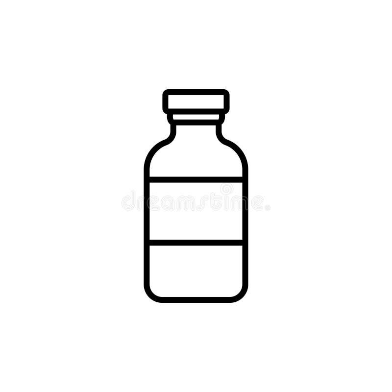 Vial Icon Design Template Vector Isolated Stock Vector - Illustration ...