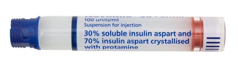 Vial of Insulin for a Syringe Pen Stock Image - Image of isolated, care ...