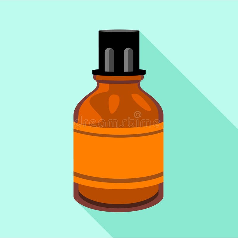 Vial Medical Icon, Flat Style Stock Vector - Illustration of drug ...