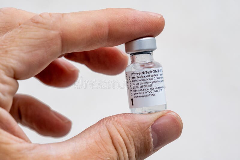 Vial of Pfizer-BioNTech Covid-19 Vaccine Editorial Image - Image of ...