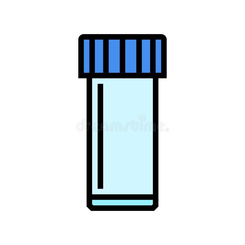 Vial Plastic Package Color Icon Vector Illustration Stock Illustration ...