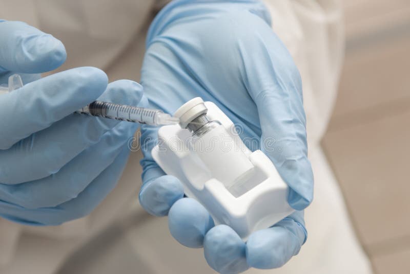 Vial and a syringe stock photo. Image of botoxreg, medicative - 9005982